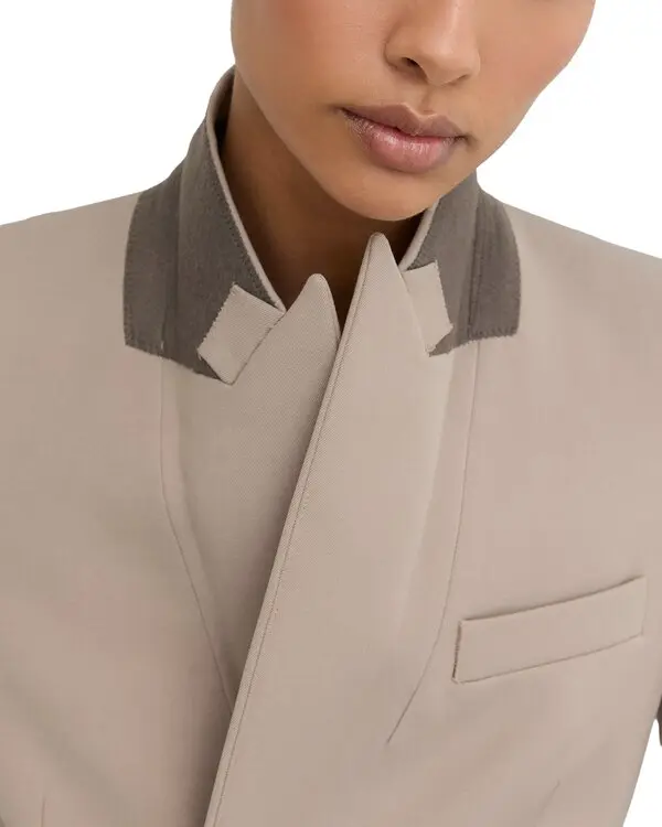 REISS Single Breasted Blazer - Stone Neutral