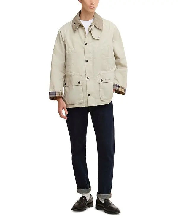 Barbour Bedale Cotton Jacket - Clay