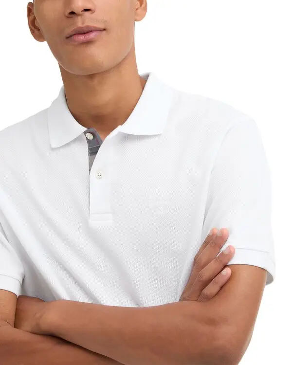 Barbour Pima Cotton Polo Shirt - White