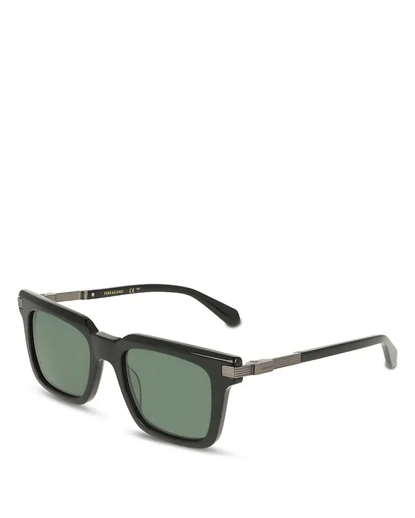 FERRAGAMO Prisma 53mm Square Sunglasses - Black