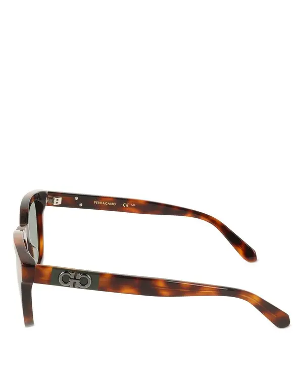 FERRAGAMO Rectangular Sunglasses, 54mm - Tortoise