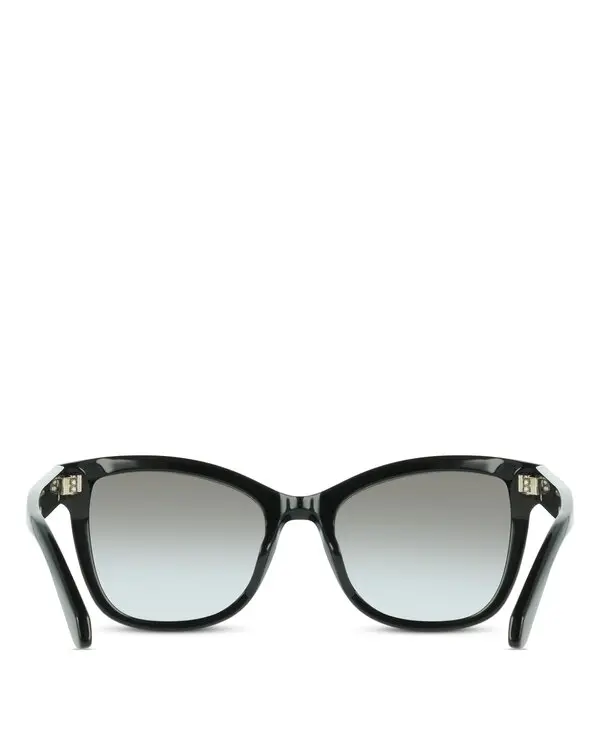 FERRAGAMO 54mm Rectangular Sunglasses - Black