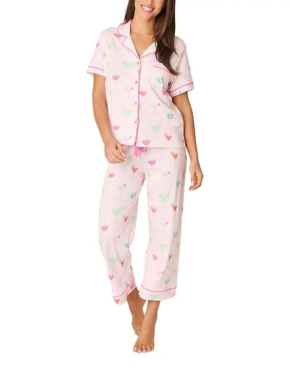 PJ Salvage Whimsy Printed Pajama Set - Light Pink