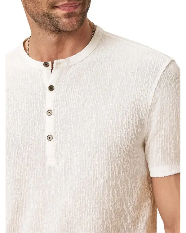 John Varvatos Egon Textured Henley T-shirt