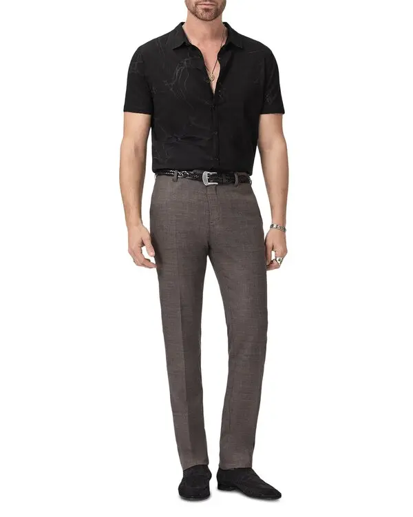 John Varvatos Elio Tangled Burnout Shirt - Black