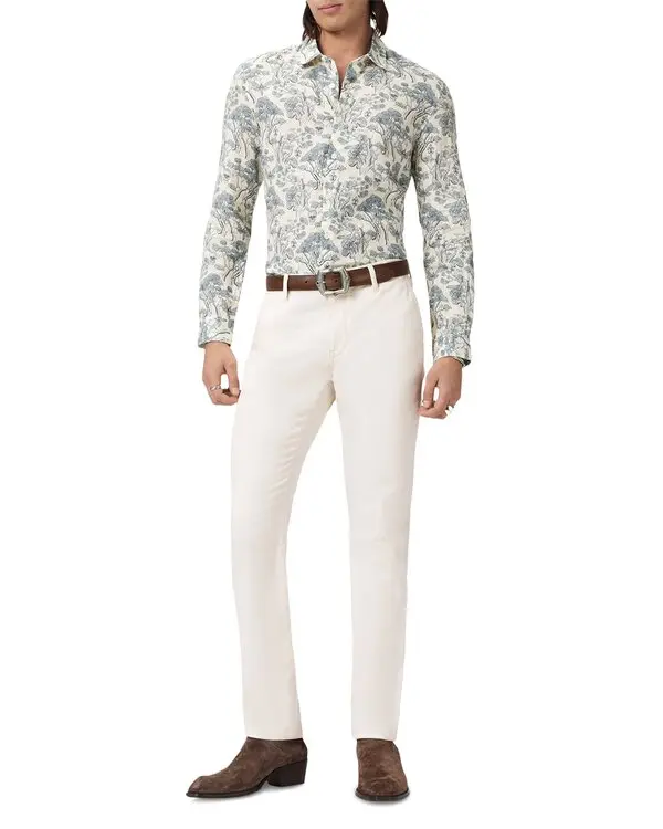 John Varvatos Slim Fit Skull Tree Graphic Shirt