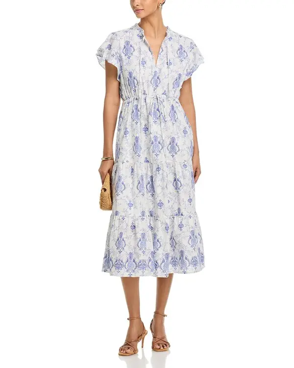 Tommy Bahama Noble Pineapple Midi Dress - White