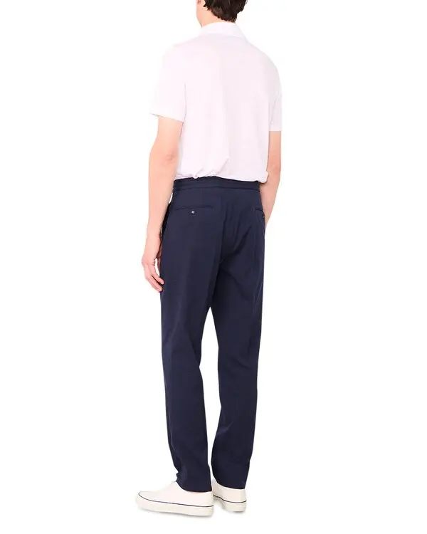 Officine Générale Drew Cotton Seersucker Trousers - Dark Navy