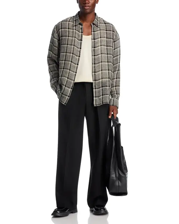 Helmut Lang Relaxed Check Shirt - Black/cream