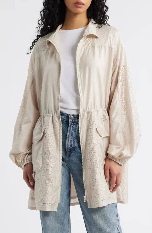 UGG Kynlee Nylon Zip-up Dress Jacket - Bluff