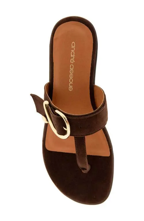 Andre Assous Nix T-strap Sandal - Pinecone