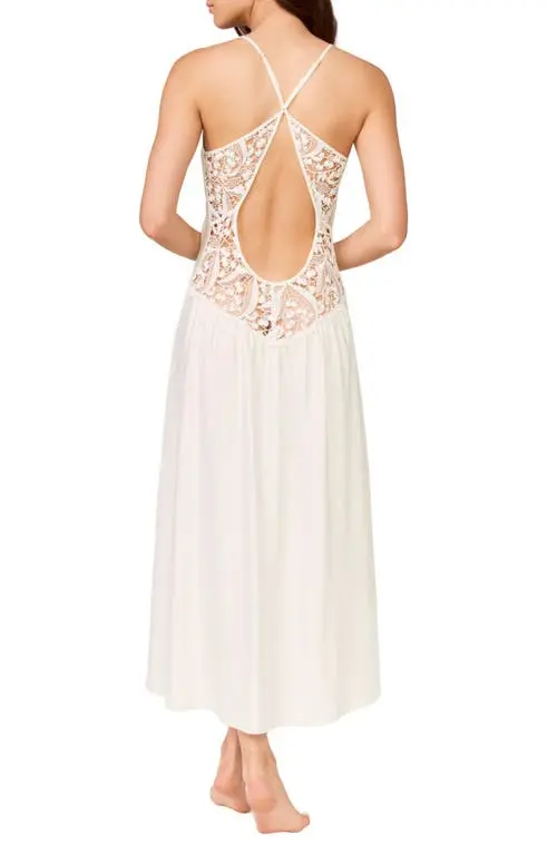 Rya Collection Isles Charmeuse & Venetain Lace Nightgown