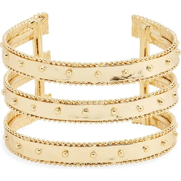 KARINE SULTAN Dots Cuff Bracelet - Gold