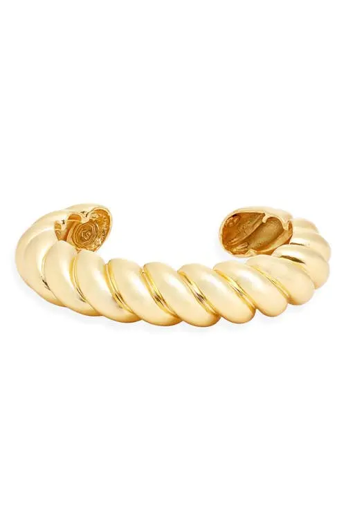 KARINE SULTAN 24k- Plated Twisted Rope Bracelet - Gold