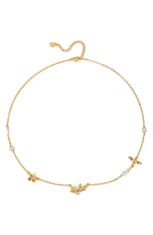 LA MENO Hive Necklace - Gold