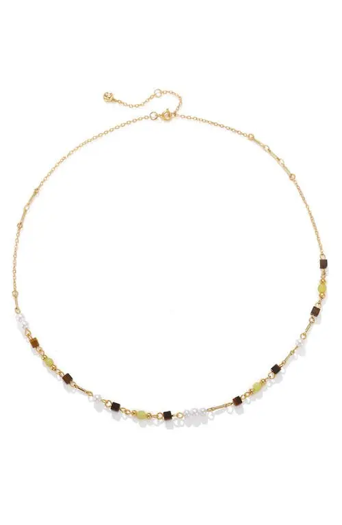 LA MENO Olive Light Chain Necklace - Gold
