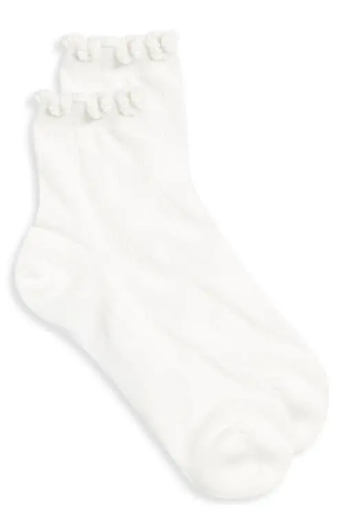 CASA CLARA Indie Quarter Socks - White