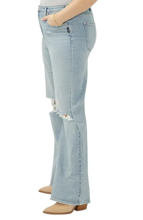 SILVER JEANS CO. Ripped Trouser Jeans - Corfu