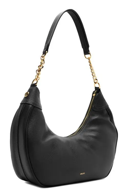 AREZZO Large Elena Leather Hobo - Black