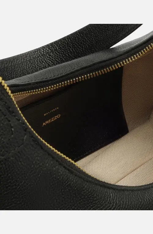 AREZZO Large Elena Leather Hobo - Black