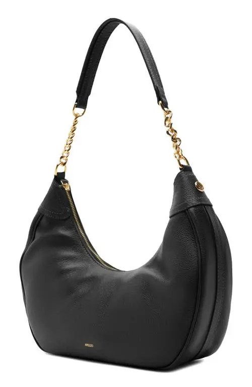 AREZZO Large Elena Leather Hobo - Black