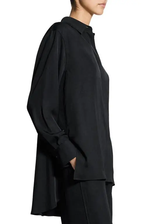 Theory High-low Button-up Shirt