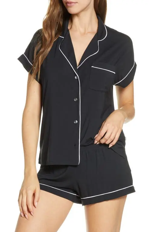 UGG Amelia Short Jersey Pajamas - Black
