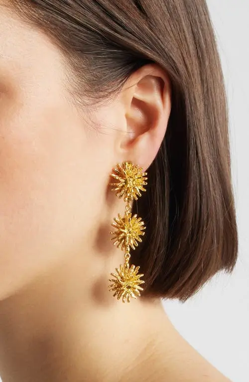KARINE SULTAN Starburst Linear Drop Clip-on Earrings