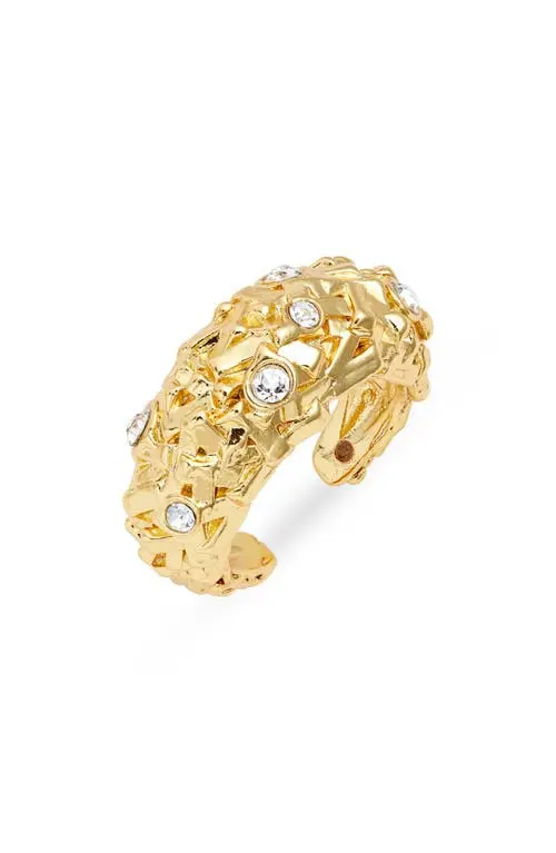 KARINE SULTAN Crystal Nest Ring - Gold