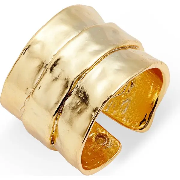 KARINE SULTAN Parchment Textured Ring - Gold