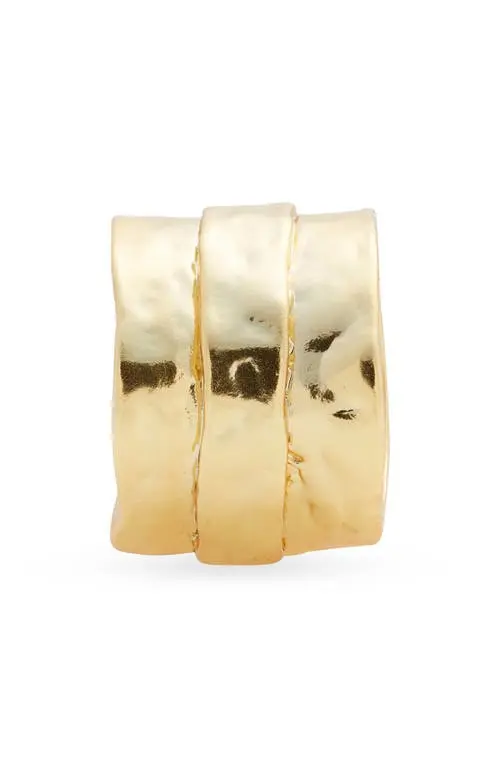 KARINE SULTAN Parchment Textured Ring - Gold