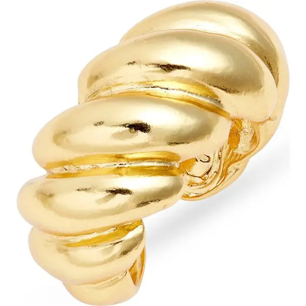 KARINE SULTAN Twisted Rope Ring - Gold