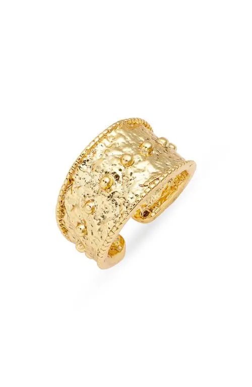 KARINE SULTAN Serpenti Line Dots Ring - Gold