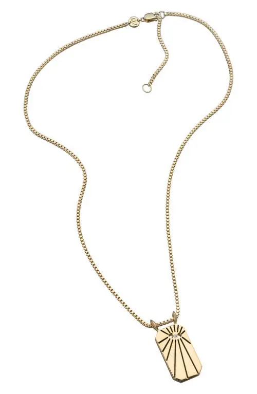 Jennifer Zeuner Jewelry Angelique Pendant Necklace - Yellow Gold