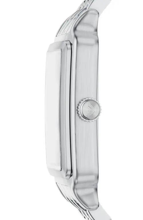 Emporio Armani Tank Bracelet Watch - Silver