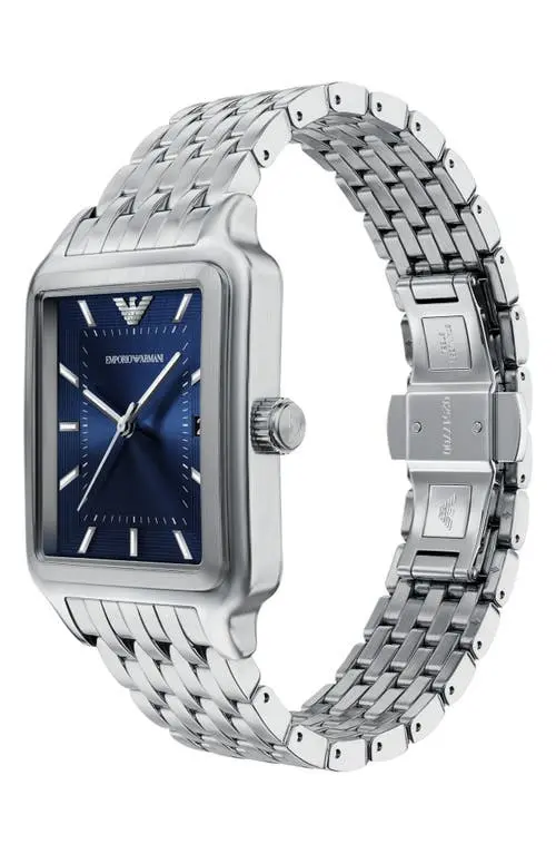 Emporio Armani Tank Bracelet Watch - Silver