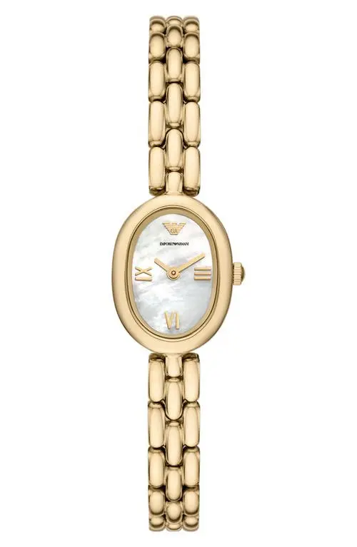 Emporio Armani Sinfonia Mother-of-pearl Bracelet Watch - Gold