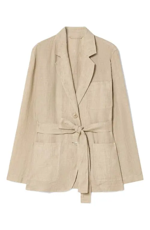 Marina Rinaldi Linen Jacket With Removable Sash