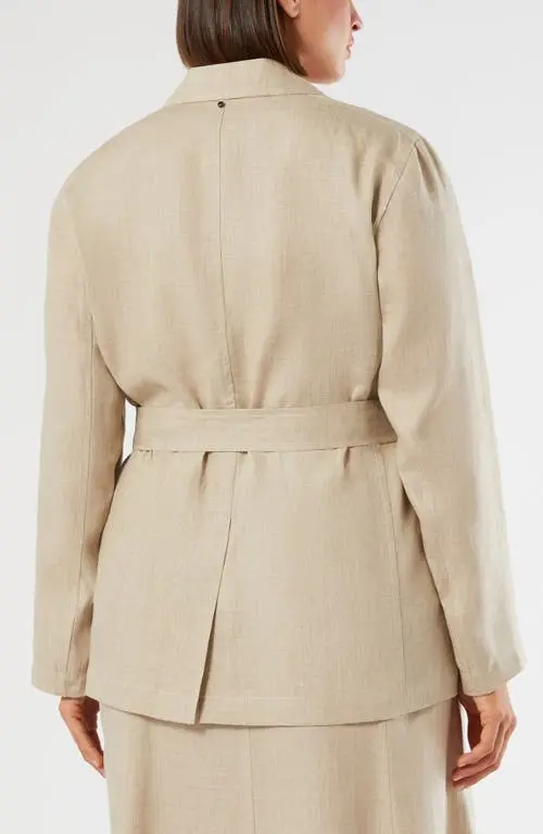 Marina Rinaldi Linen Jacket With Removable Sash
