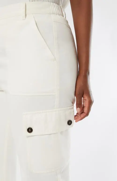 Marina Rinaldi Cotton Crop Cargo Pants