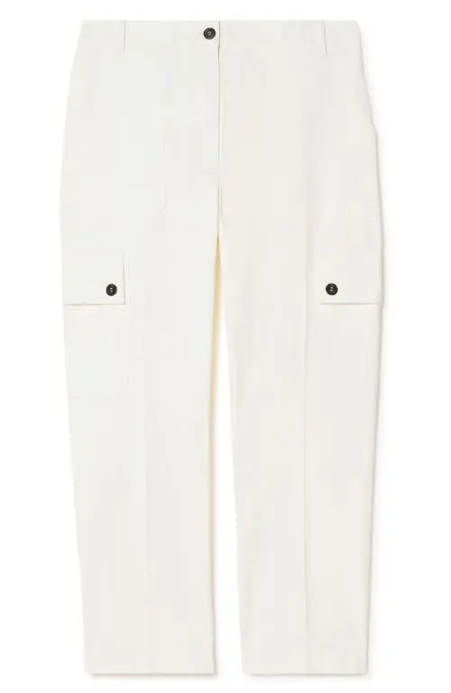 Marina Rinaldi Cotton Crop Cargo Pants