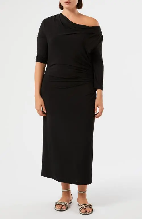 Marina Rinaldi Cambra Long-sleeve Maxi Jersey Dress
