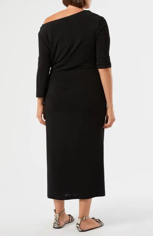 Marina Rinaldi Cambra Long-sleeve Maxi Jersey Dress