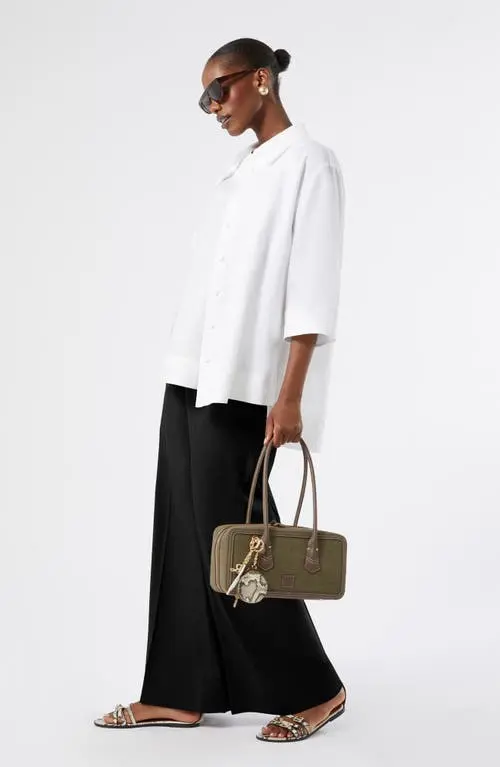 Marina Rinaldi Agitare Linen Tunic Top - Optical White