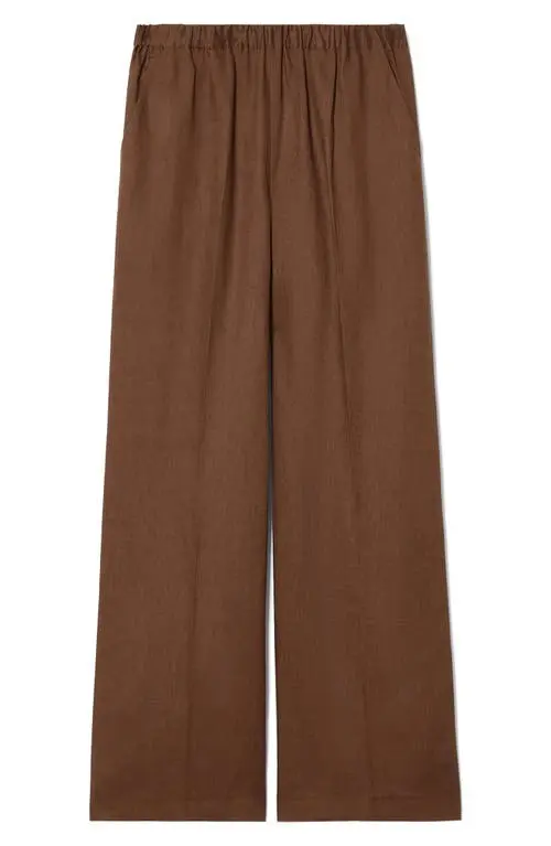Marina Rinaldi Rocco Linen Wide-leg Pants