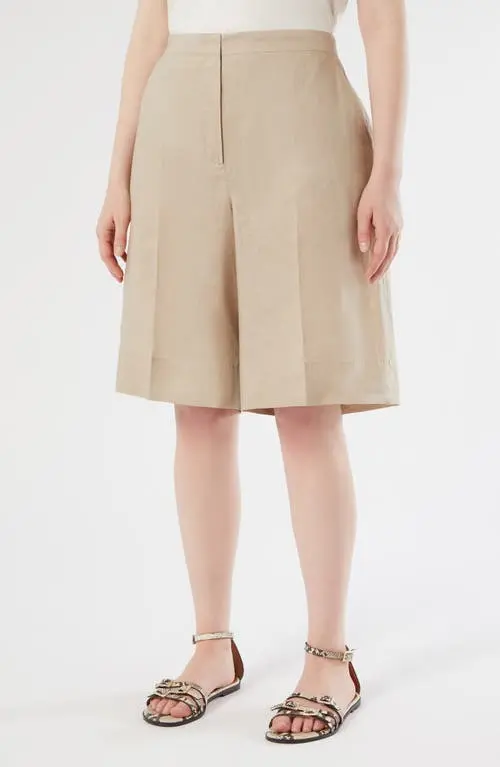 Marina Rinaldi Nodino Linen Shorts
