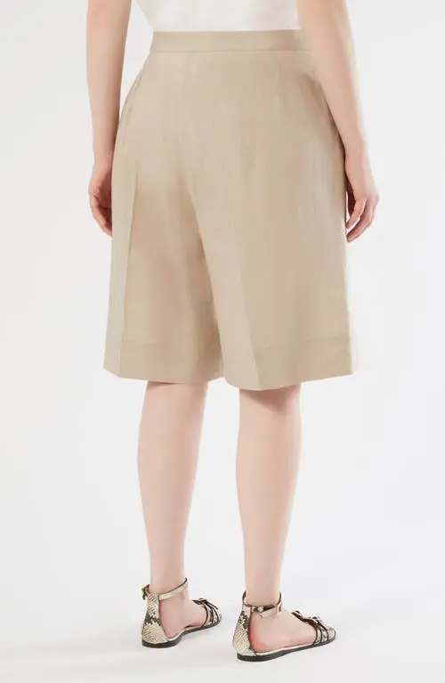 Marina Rinaldi Nodino Linen Shorts