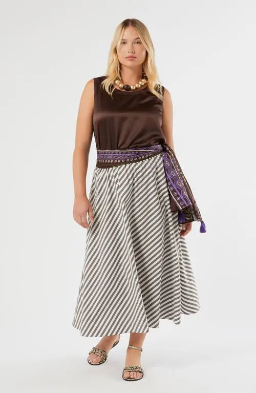 Marina Rinaldi Mrs Donnola Mixed Media Tank