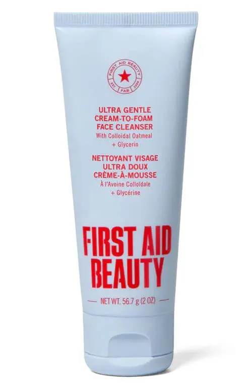FIRST AID BEAUTY Ultra Gentle Cream To Foam Cleanser With Colloidal Oatmeal + Glycerin - No Color