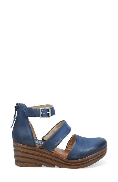 Miz Mooz Amia Ankle Strap Platform Wedge Clog